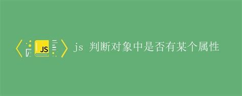JS 判断对象中是否有某个属性 极客笔记