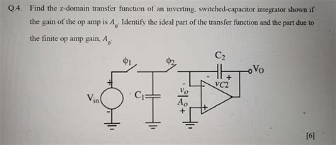 Solved 4 Find The Z Domain Transfer Function Of An