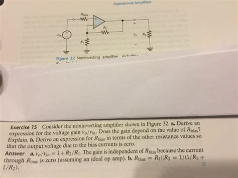 Solved Consider The Noninverting Amplifier Shown In Figure Chegg