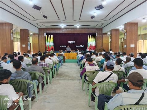 ပန်းတောင်းမြို့နယ်၌ ရွေးကောက်ပွဲဆိုင်ရာလုပ်ငန်းများ‌ ဆွေးနွေးမှာကြားခြင