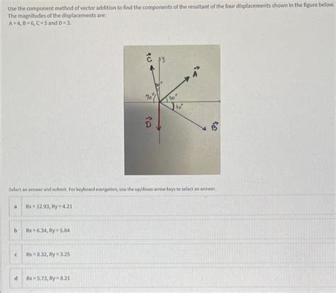 Solved Use The Component Method Of Vector Addition To Find Chegg