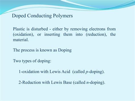 Conducting Polymers 1 Justin Pptx