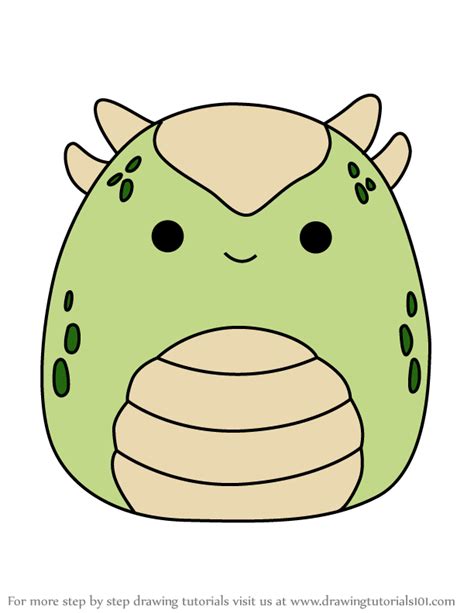 How To Draw Deray The Ankylosaurus From Squishmallows Squishmallows