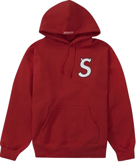 Supreme S Logo Hooded Sweatshirt Fw22 Red Novelship