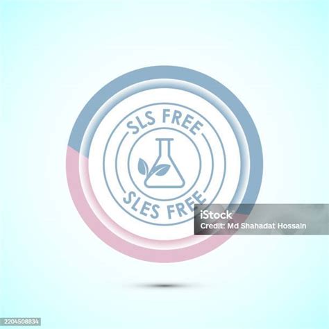 Sls 무료 아이콘 디자인 일러스트레이션 웹용 Sls 및 Sles 무료 라벨 배지 파스텔 색상 버튼 디자인 건강관리와 의술에 대한 스톡 벡터 아트 및 기타 이미지 Istock