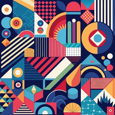 Hand Drawn Abstract Shape Pattern Illustration Premium Ai Generated