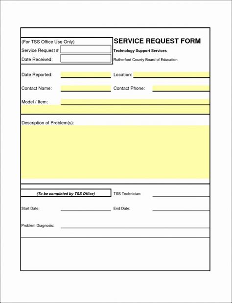 Creative Request Form Template Business Types Templates Financial