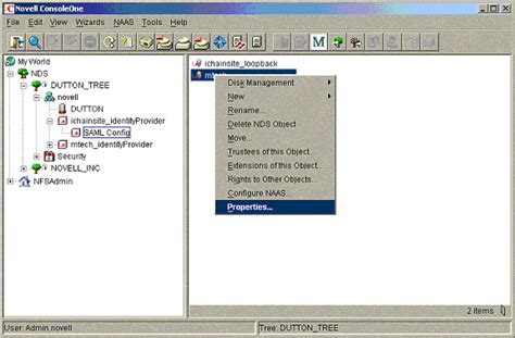 Novell Documentation Saml Extension For Novell Ichain Modifying Saml Settings In The Directory