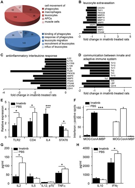 Imatinib Suppresses The Peripheral Immune Response A D Genome Wide Download Scientific