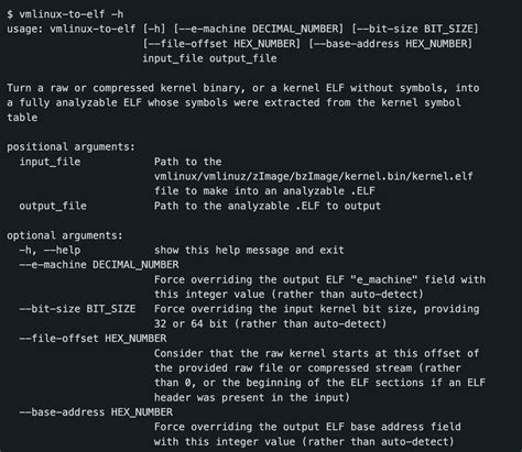 Jonathan Espinosa On Twitter Rt 0xor0ne Vmlinux To Elf Is A Useful Tool For Converting
