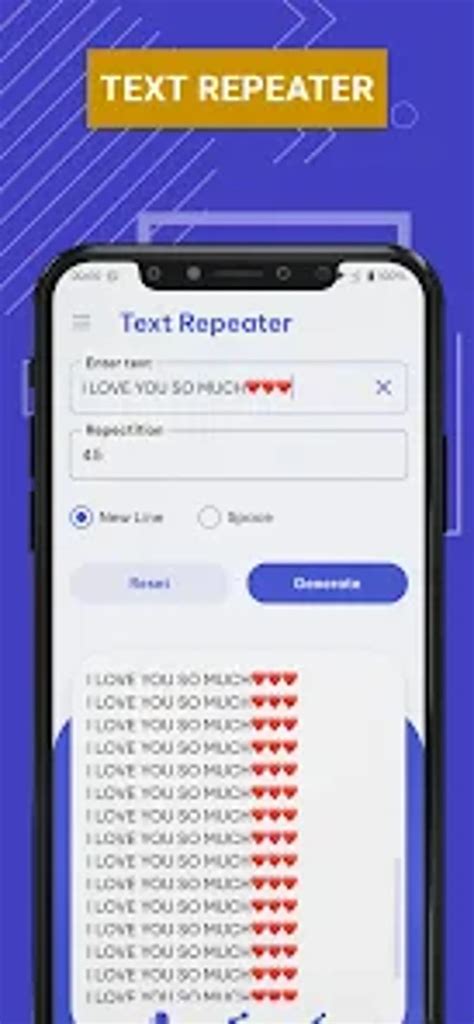 Android 용 Text Repeater Word Repetition 다운로드 Android 용 Text Repeater Word Repetition 다운로드
