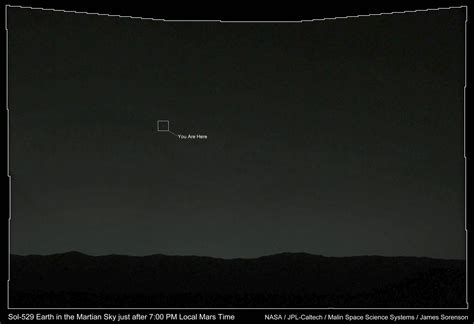 Earth From Curiosity Rover