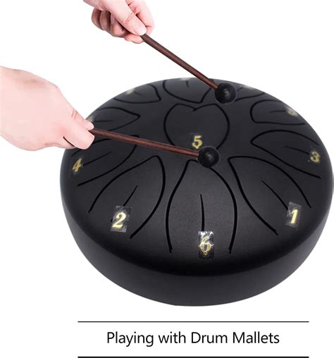 Buy Tongue Drum Upgraded Steel Tongue Drum 11 Notes 6 Inch