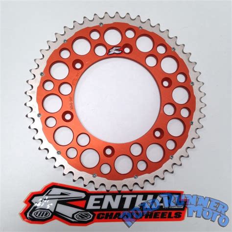 Renthal Twinring Rear Sprocket 52t Orange Ktm Exc Excf Sx Sxf 125 200