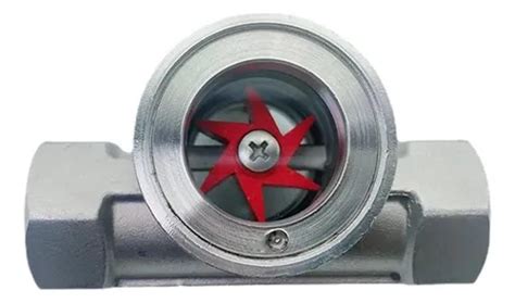 Indicador De Flujo Vidrio Inoxidable Bspt Hembra 12 Pulgada Cuotas