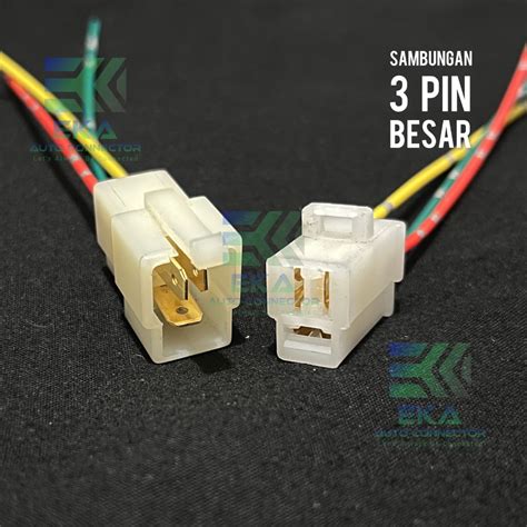 Jual SOCKET SAMBUNGAN KABEL PIN BESAR FULSET COWO CEWE MOTOR MOBIL Shopee Indonesia