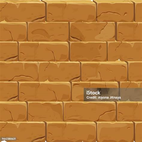 벽돌 바위 만화 스타일의 중세 게임 배경 매끄러운 질감의 표면에서 돌담 Ui 게임 자산 도로 또는 바닥 재료 벡터 그림 거리에