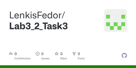 github lenkisfedor lab3 2 task3