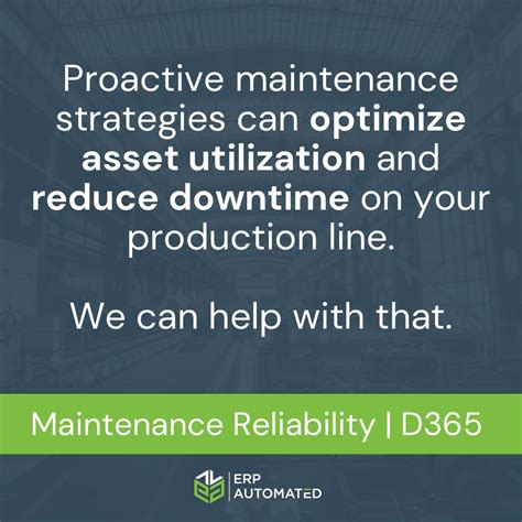 Erp Automated On Linkedin D365 Dynamics365 Preventivemaintenance