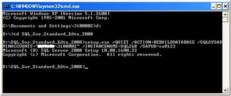 Rebuilding System Databases Plunge Yourself In Sql Server