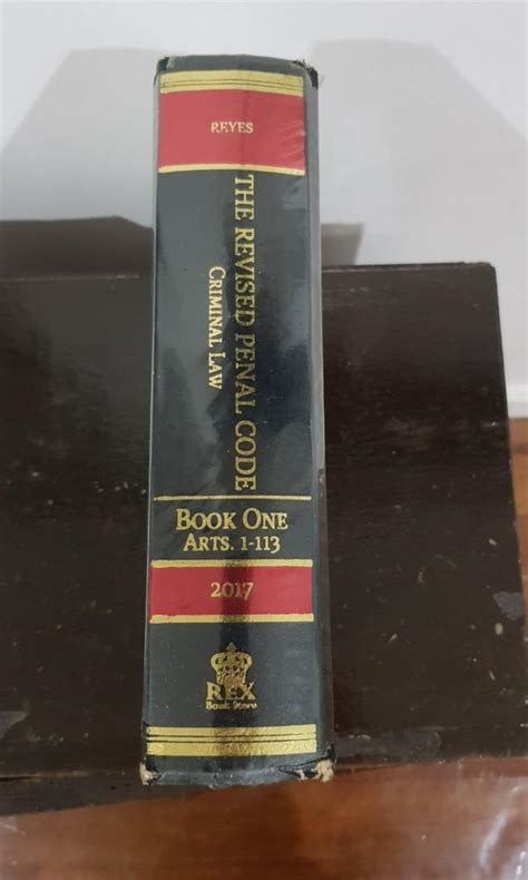 Revised Penal Code Reyes 2017 Hobbies And Toys Books And Magazines