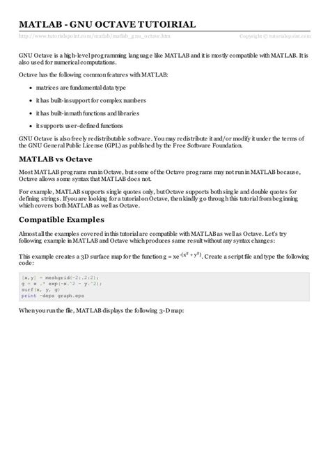 Gnu Octave Vs Matlab Medicinedog