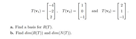 Solved Let T R3 → R3 Be A Linear Operator And B V1 V2