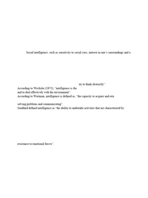 1 3 Intelligence Pdf Intelligence Quotient Wechsler Adult Intelligence Scale