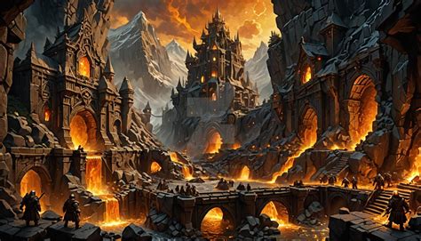 Dwarven Forge Deep In The Mountains By Ai Art By Design On Deviantart