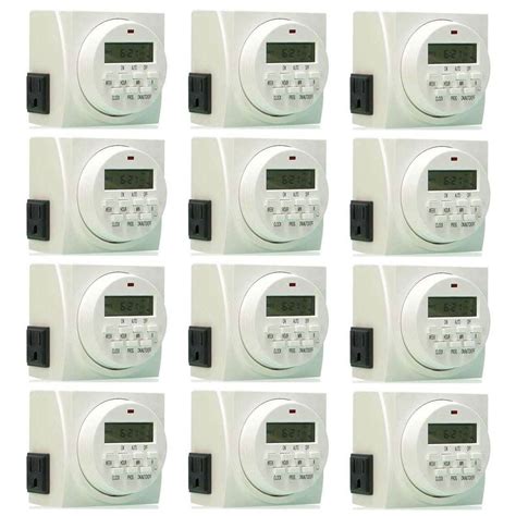 Autopilot 7 Day Dual Outlet Digital Programmable Timer Controller 12 Pack