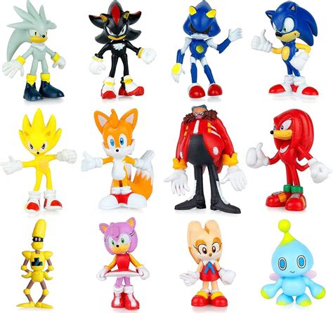 Buy Ainmtop Sonic Mini Action Figures Sonic Toys 1 57 2 17 Inches Tall