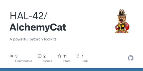 github hal 42 alchemycat a powerful pytorch toolkits