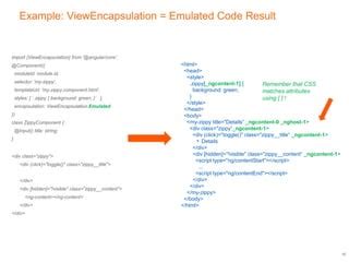 Angular View Encapsulation PPTX Web Design And HTML Internet