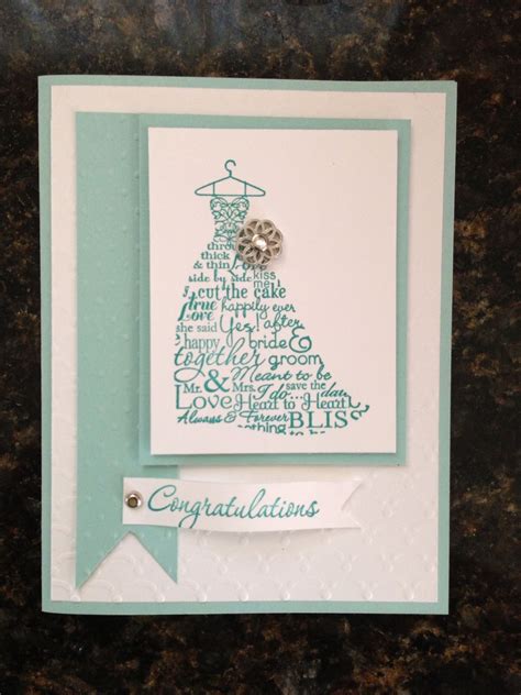 Stampin Up Bridal Shower Card Wedding Dress Card Ideas Stampin Up