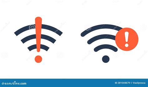 Wifi Bad Connection Problem Icon Lost Network Wifi Error Internet Vector Warning Concept Wifi
