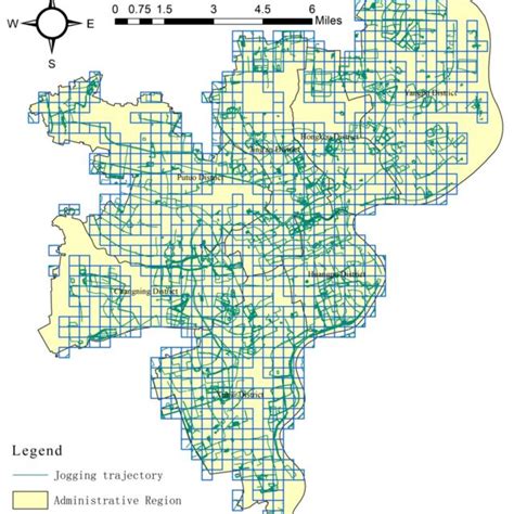 Data Map Of Residents Jogging Trajectories Download Scientific Diagram