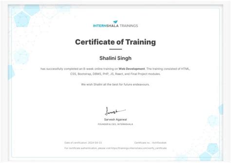 Shalini Singh On Linkedin Webdevelopment Internshala Learningjourney Careergrowth Webdesign