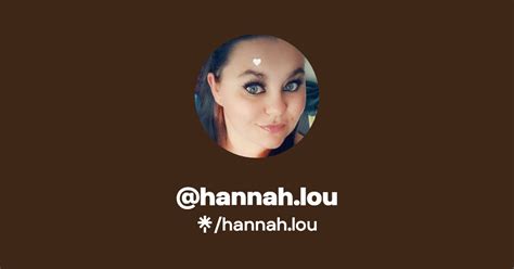 Hannah Lou Instagram Tiktok Linktree