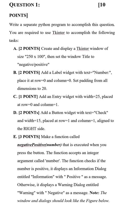 Solved Points Write A Separate Python Program To Accomplish