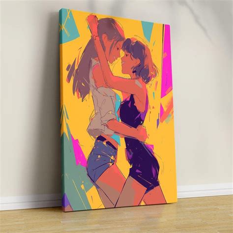 Lgbtq Anime Lesbian Etsy