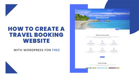 How To Create A Travel Booking Website With Wordpress For Free Everestthemes Best Free