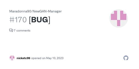 Bug · Issue 170 · Maradonna90newgan Manager · Github