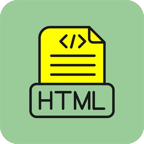 Html File Vector Icon Design 21349393 Vector Art At Vecteezy
