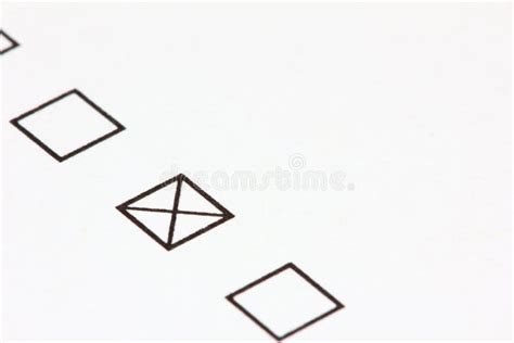 Crossed Checkbox Stock Image Image Of Multiple Question 20641899
