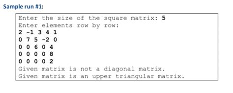 Solved Problem Statement A Square Matrix Is A 2d Array