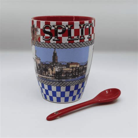 Split Mug And Spoon Trip And Wish In Croatia