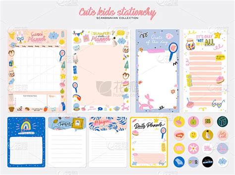 收集每周或每天的计划、便签纸、待办事项清单、贴纸模板素材 花瓣网