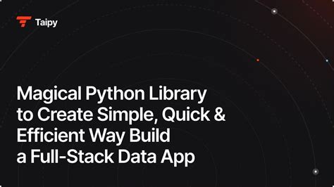 Magical Python Library To Create Simple Quick And Efficient Way Build A