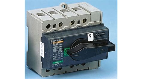 28911 Schneider Electric 4p Pole Isolator Switch 125a Maximum Current 75kw Power Rating