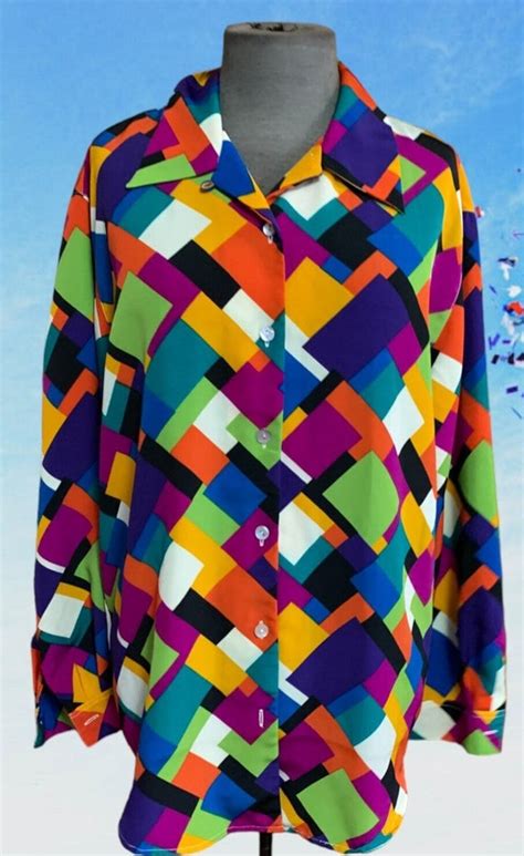 Vintage Bright Geo Pattern Gem